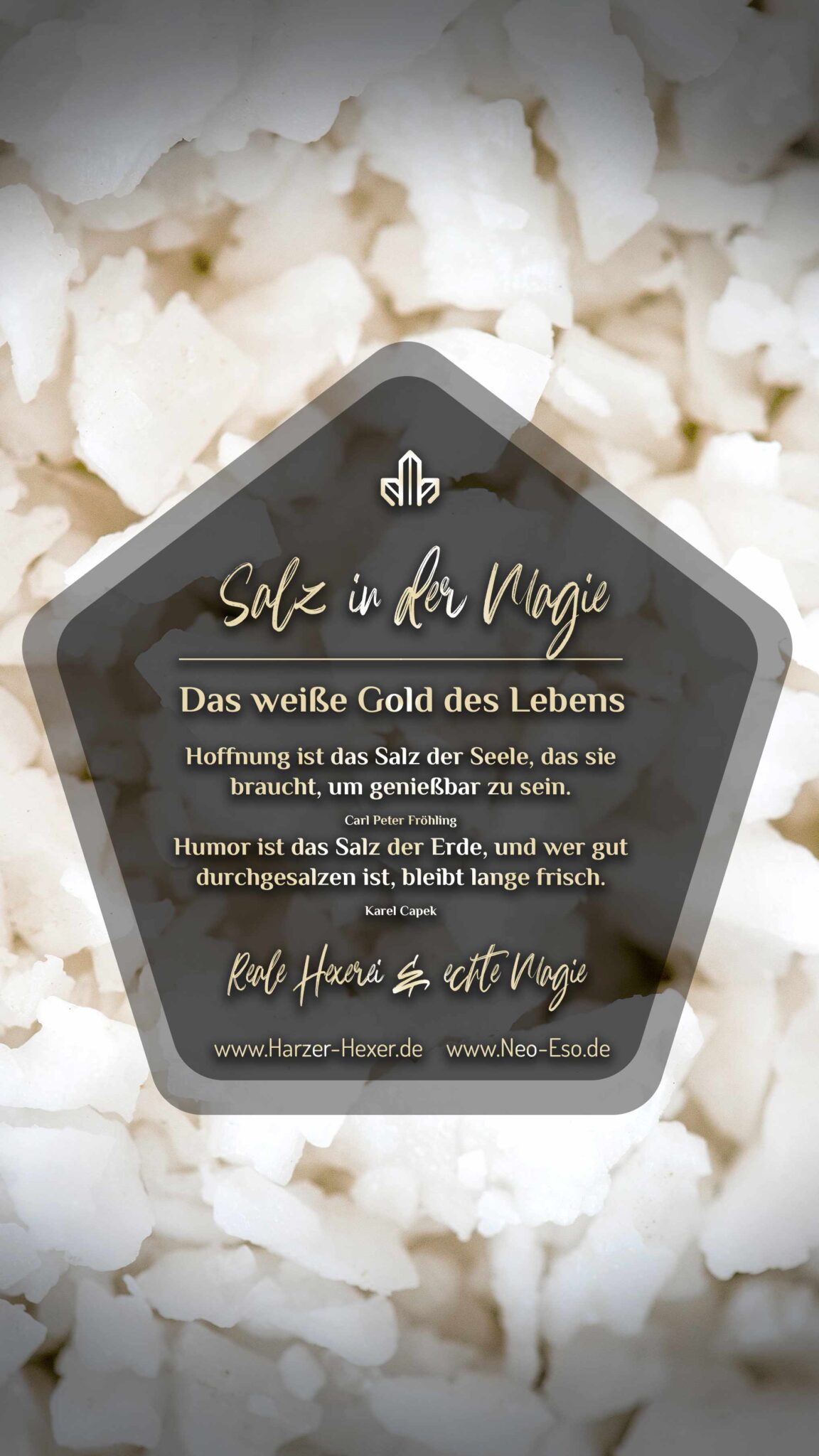 Magisches Salz 🧂 Das weiße Gold 💎 Salz in der Magie - NEOeso® | Elementares erleben 🌱🔥💨💦